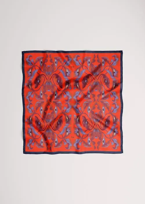 ALAS Pure Silk Patterned Scarf - Print 'i Bloom You'