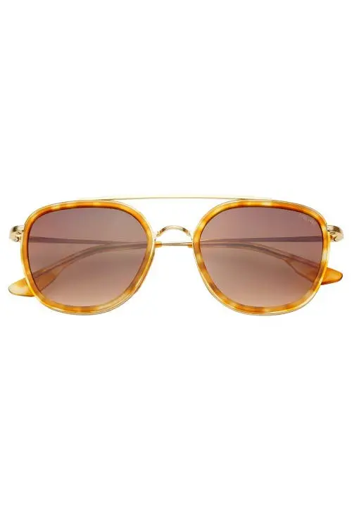 FREYRS EYEWEAR Weston Round Sunglasses - Light Tortoise/brown