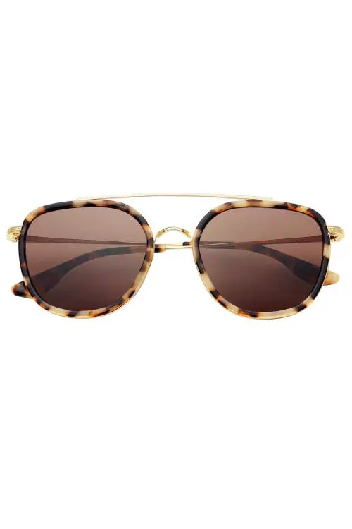 FREYRS EYEWEAR Weston Round Sunglasses - Milky Tortoise/brown