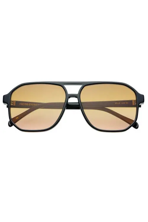 FREYRS EYEWEAR Billie Aviator Sunglasses - Black/brown