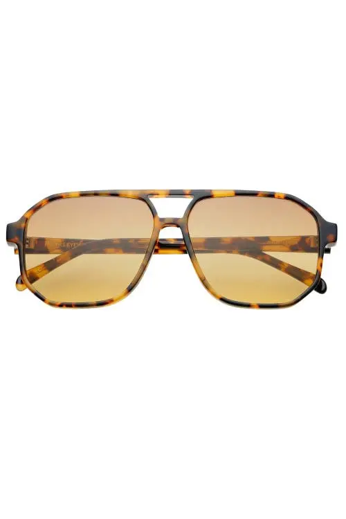 FREYRS EYEWEAR Billie Aviator Sunglasses - Tortoise/brown