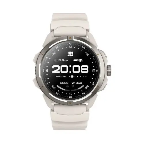 CUBITT Terra Rugged Smartwatch With Dual-band Gps - White