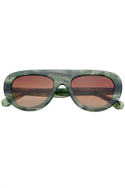 FREYRS EYEWEAR Jetsetter Aviator Sunglasses - Emerald