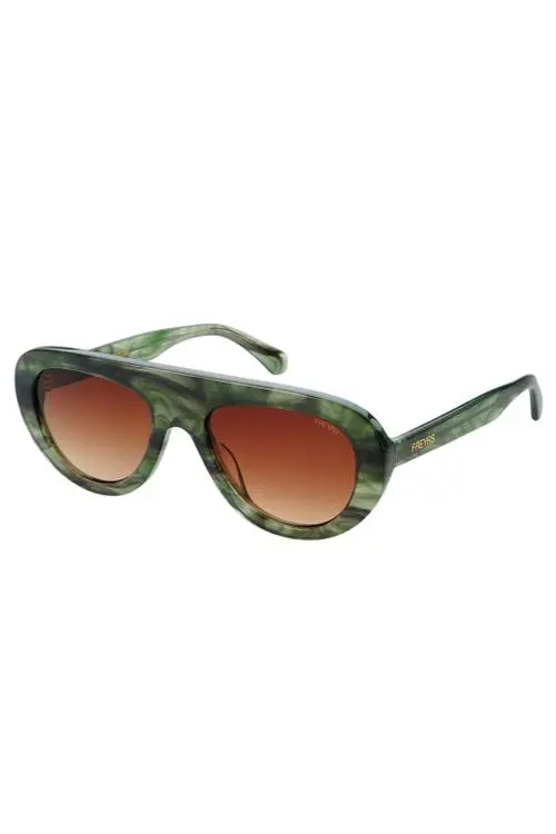 FREYRS EYEWEAR Jetsetter Aviator Sunglasses - Emerald