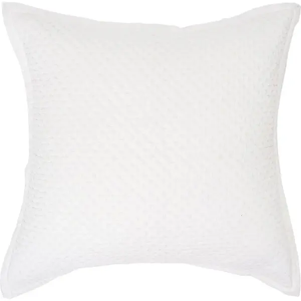 ELISABETH YORK Mila Dove Cotton Sham 26" X 26 - White