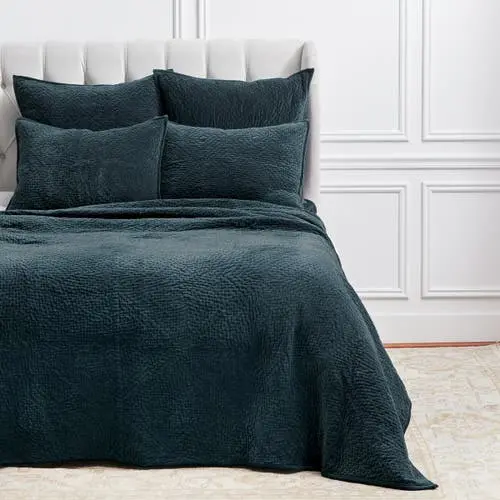 ELISABETH YORK 20" X 26" Vela Ink Cotton Shammachine Washable