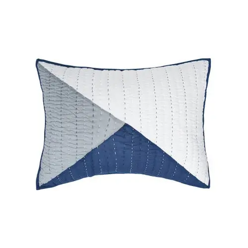 CAROL & FRANK 20" X 26" Asymmetrical Cotton Pillow Sham