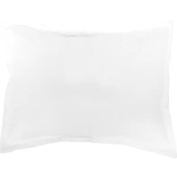 ELISABETH YORK Delfina Cotton Sham 20" X 26" - White