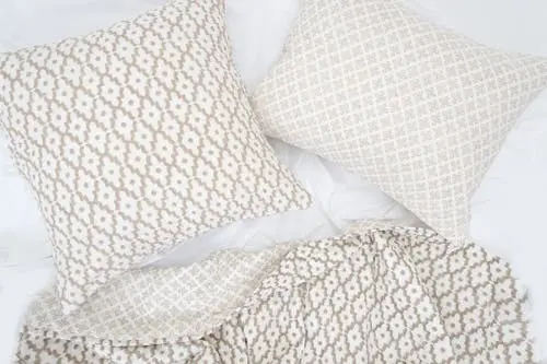 Carol & Frank 20" X 26" Talley Dune Tan Cotton Shammachine Washable