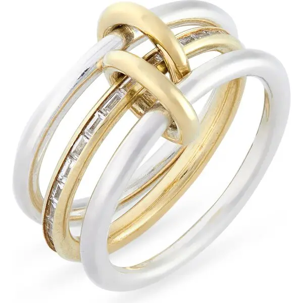 SPINELLI KILCOLLIN Sonja Linked Rings - Silver Gold