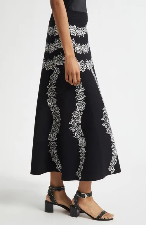 Ulla Johnson Valencia Jacquard Maxi Skirt - Noir