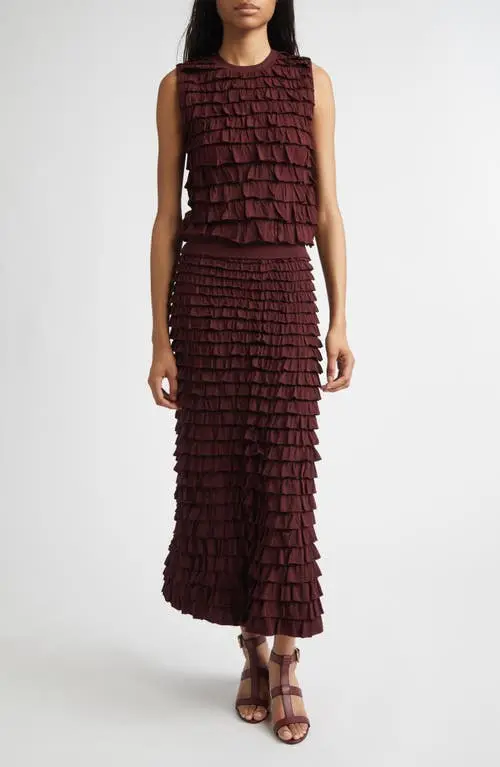 Ulla Johnson Mimi Ruffle Midi Skirt