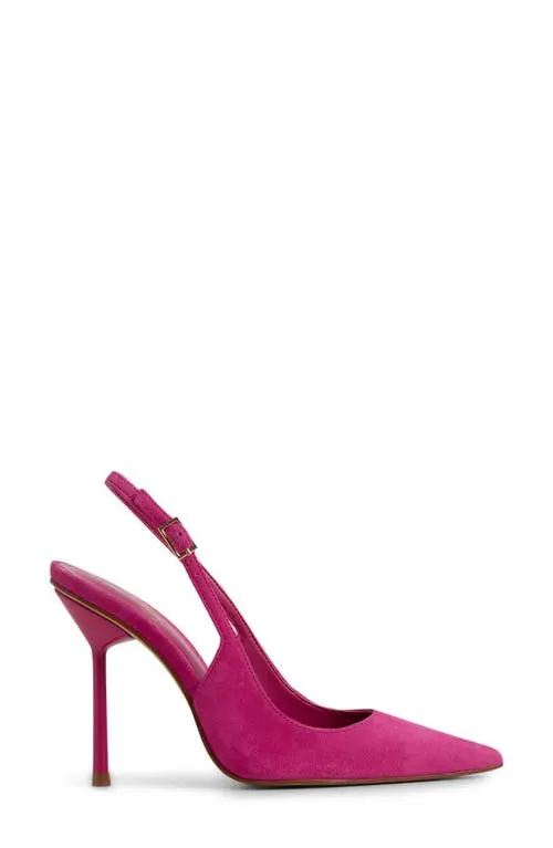 Aldo Pointed Toe Slingback Pumps - Dark Pink