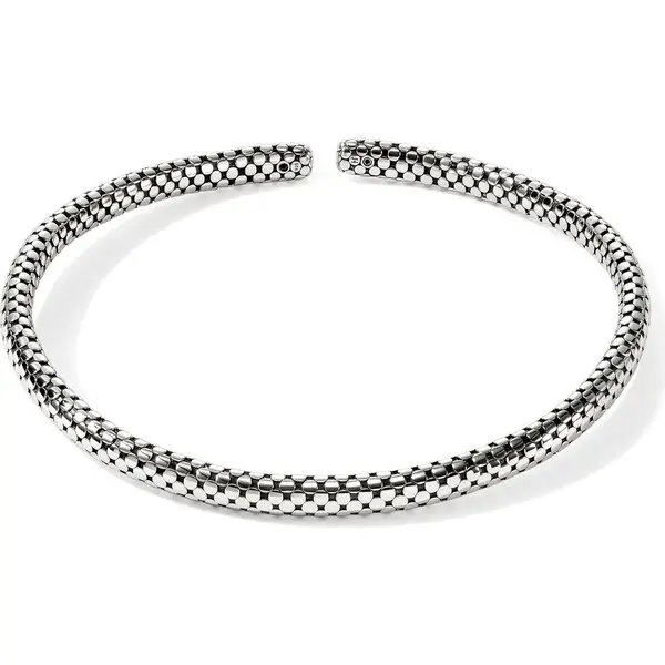 John Hardy Dot Coil Choker Necklace - Silver
