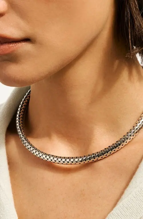 John Hardy Dot Coil Choker Necklace - Silver