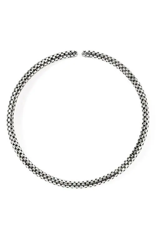 John Hardy Dot Coil Choker Necklace - Silver