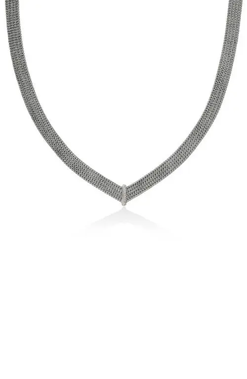 John Hardy Icon Link Pavé Diamond Necklace - Silver
