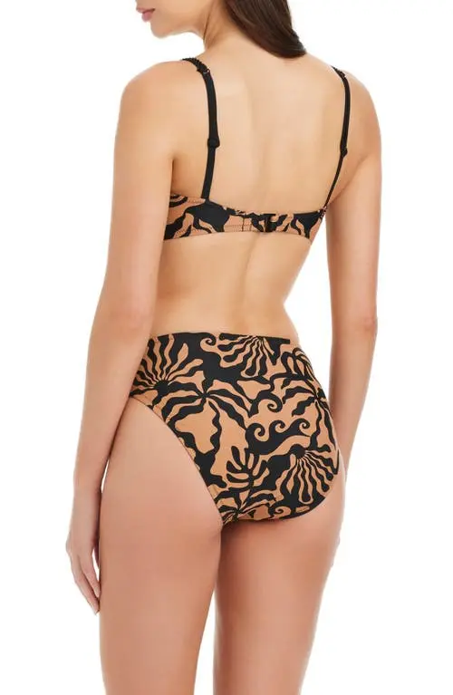 Sanctuary Printed High-waist Bikini Bottom