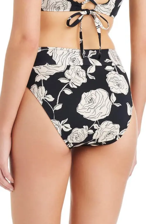 Sanctuary Floral V-front High Cut Bikini Bottoms