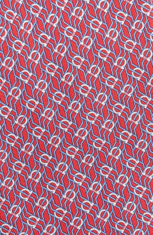 FERRAGAMO Gancini Silk Neck Tie