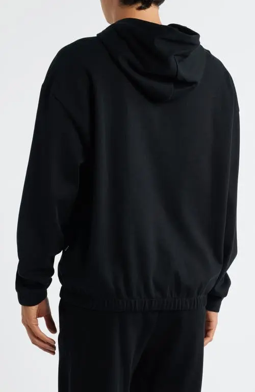 BOSS Stevens Cotton Pullover Hoodie - Black