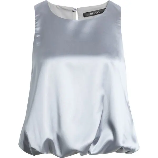 Deluc Leonard Crop Sleeveless Top - Silver