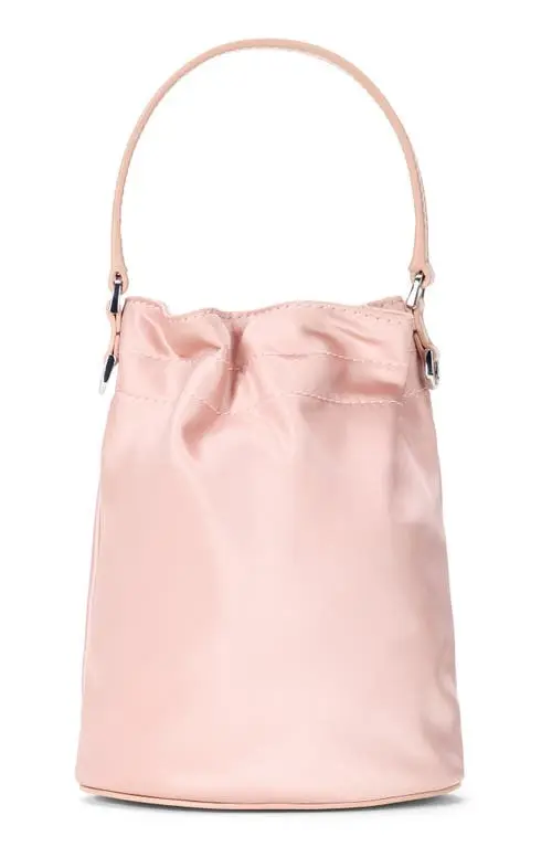 Staud Lila Satin Mini Bucket Bag - Blush