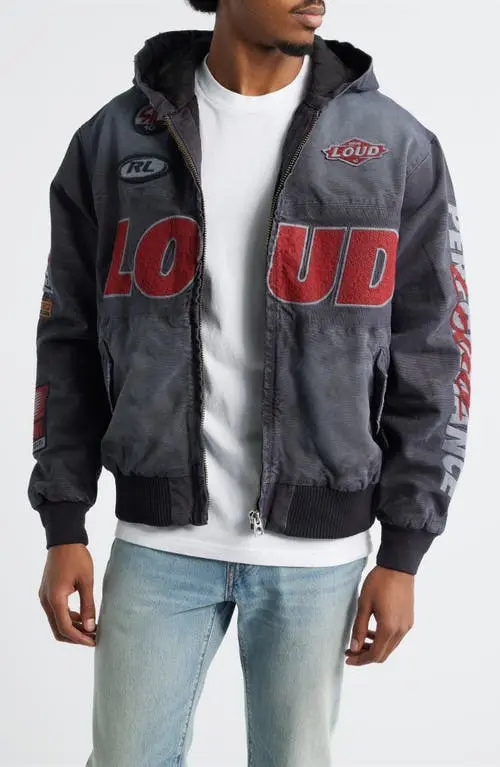 ROLLING LOUD Logo Cotton Mechanic's Jacket - Grey