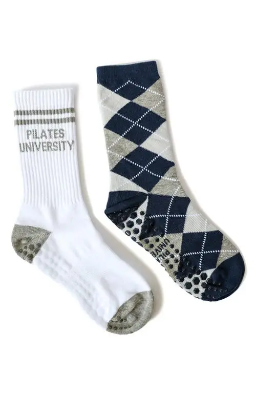 PILATES UNIVERSITY 1883 Assorted Ivy League Crew Socks - Multi