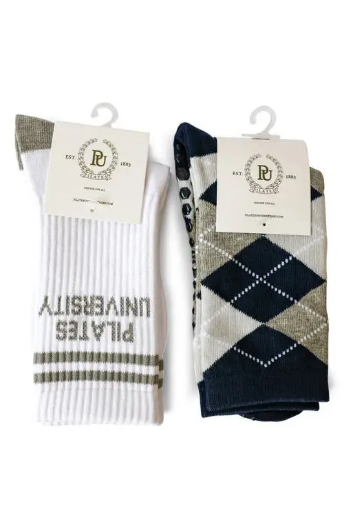 PILATES UNIVERSITY 1883 Assorted Ivy League Crew Socks