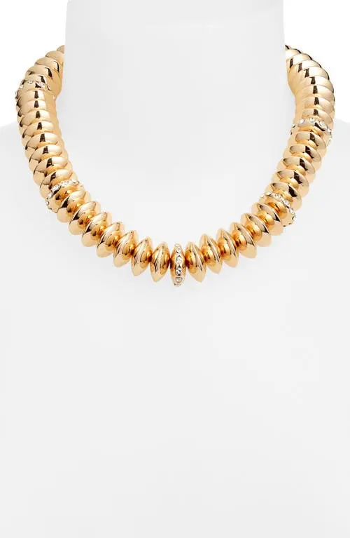 OPEN EDIT Metallic Bead Collar Necklace