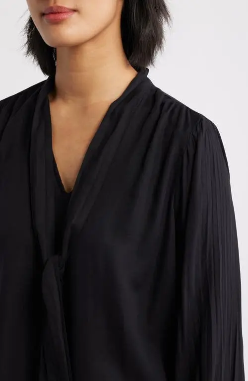 CLOTH & STONE Tie Neck Blouse