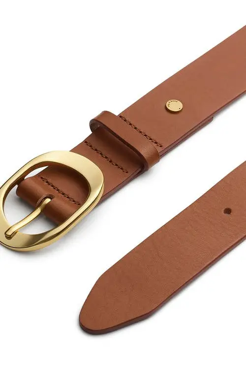 Rag & Bone Vera Leather Belt - Cinnamon