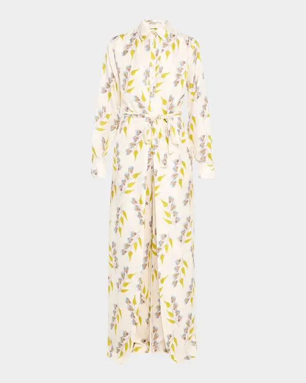 Ulla Johnson Bricolage Printed Silk Jumpsuit - Infinite F