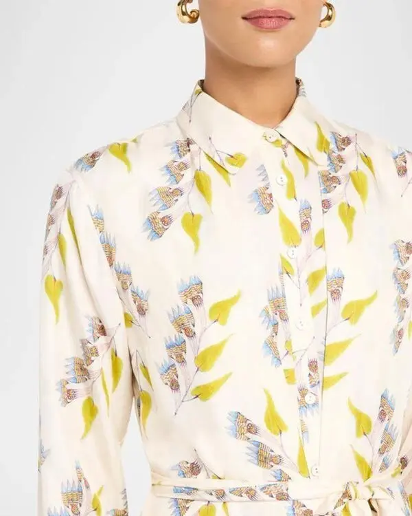 Ulla Johnson Bricolage Printed Silk Jumpsuit - Infinite F