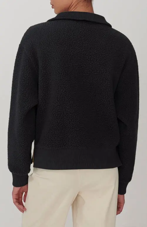 Varley Jaylin High Pile Fleece Half-zip Pullover - Black