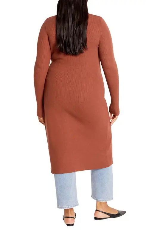 City Chic Longline Turtleneck Sweater