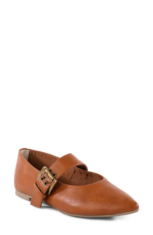 Bc Footwear Spinning Around Mary Jane Flat - Chestnut