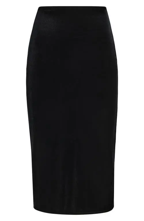 Commando Stretch Velvet Midi Skirt