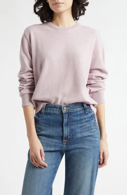 Johnstons Of Elgin Lunan Cashmere Crewneck Sweater - Lunan Pink