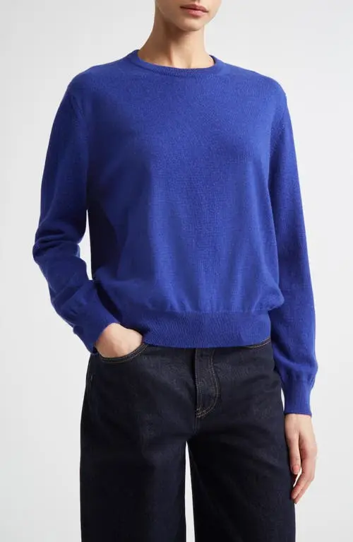Johnstons Of Elgin Lunan Cashmere Crewneck Sweater - Ronay Blue