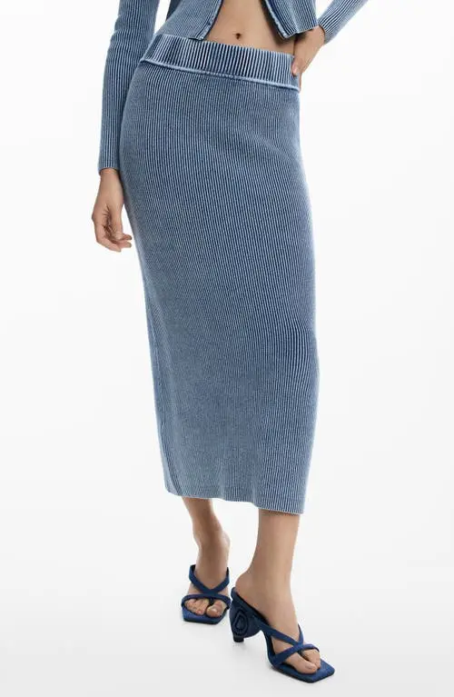 Desigual Ribbed Maxi Skirt