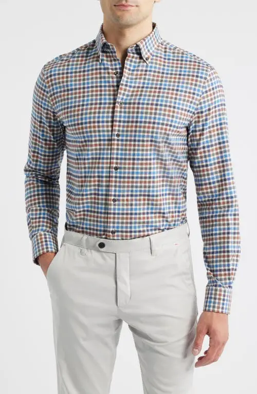 Johnnie-o Krause Plaid Cotton Blend Button-down Shirt