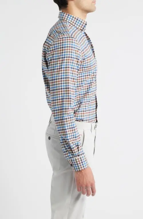 Johnnie-o Krause Plaid Cotton Blend Button-down Shirt