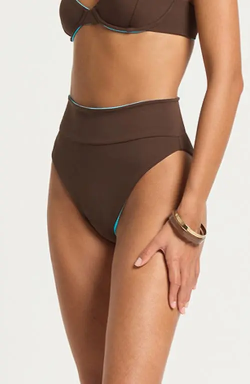 Bond Eye Raya Reversible High-waist Bikini Bottoms