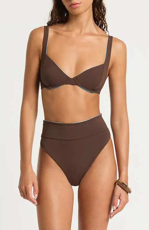 Bond Eye Raya Reversible High-waist Bikini Bottoms