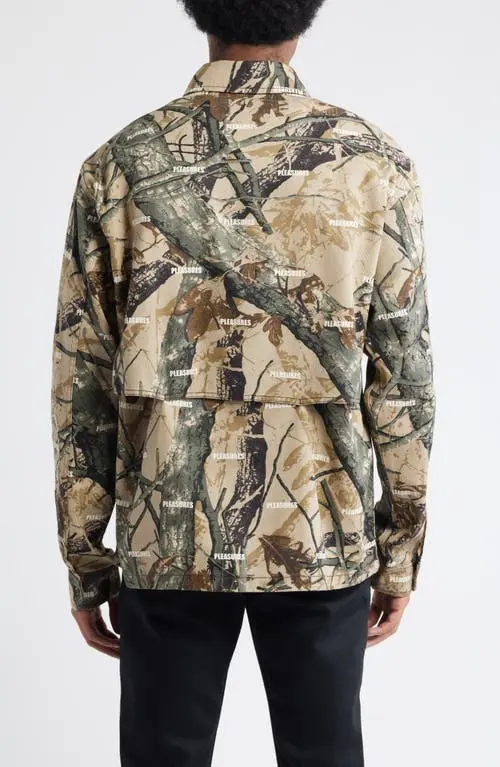 PLEASURES Sensation Hunting Uflage Hunting Button-up Shirt