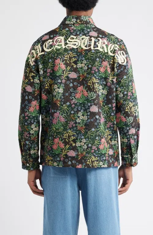 PLEASURES Floral Jacquard Overshirt