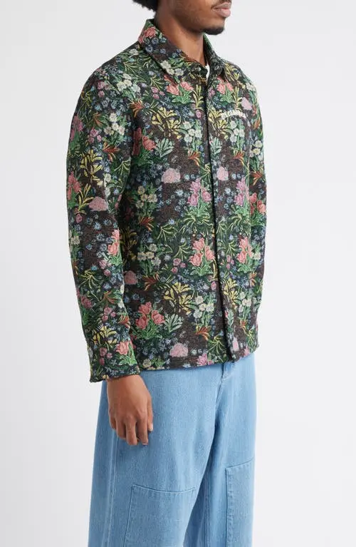 PLEASURES Floral Jacquard Overshirt