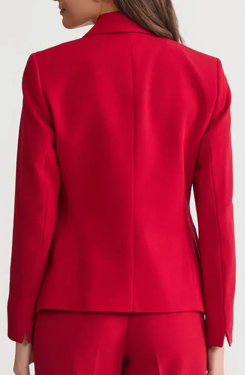 KASPER Two-button Blazer - Fire Red
